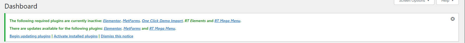 Required Plugin – WordPress Themes & Plugin